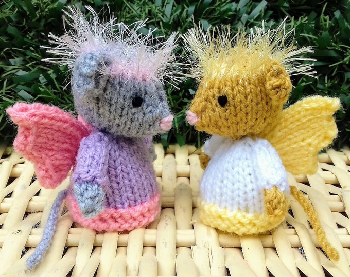 Fairy & Angel Mouse Ferrero Rocher Cover Knitting Pattern Christmas ...