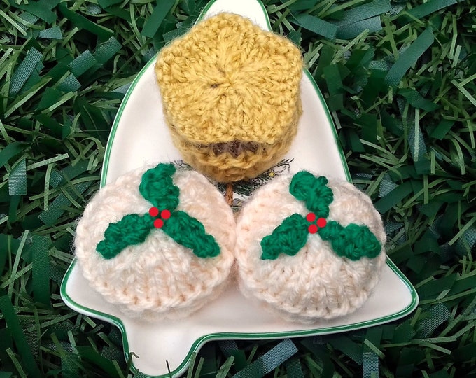 Mince Pies Ferrero Rocher Cover Knitting Pattern, Christmas Knitting ...