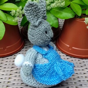PDF KNITTING PATTERN Grey Rabbit Chocolate Orange Cover, Easter Bunny ...