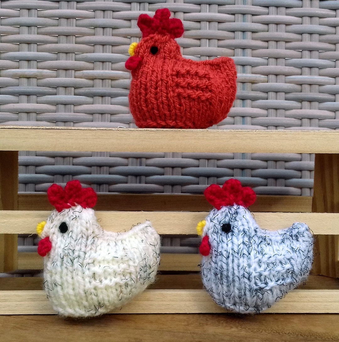 PDF KNITTING PATTERN Chickens Creme Egg Covers, Easter Knitting ...