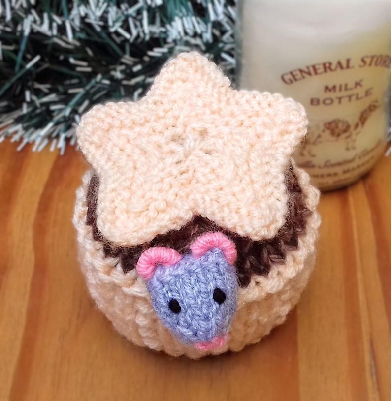 PDF KNITTING PATTERN Mince Pie Mouse Chocolate Orange Cover, Christmas ...