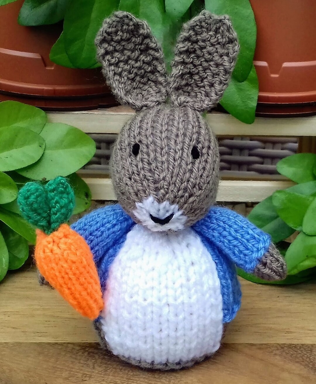 PDF KNITTING PATTERN Rabbit With Carrot Chocolate Orange Cover, Easter ...