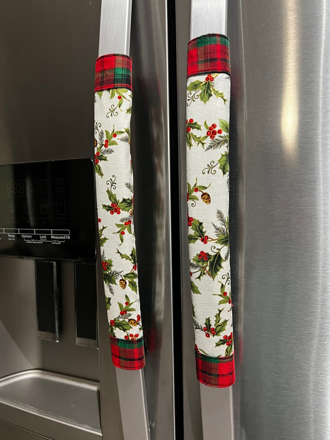 Refrigerator Door Handle Covers Set of Two Classic Christmas - Etsy