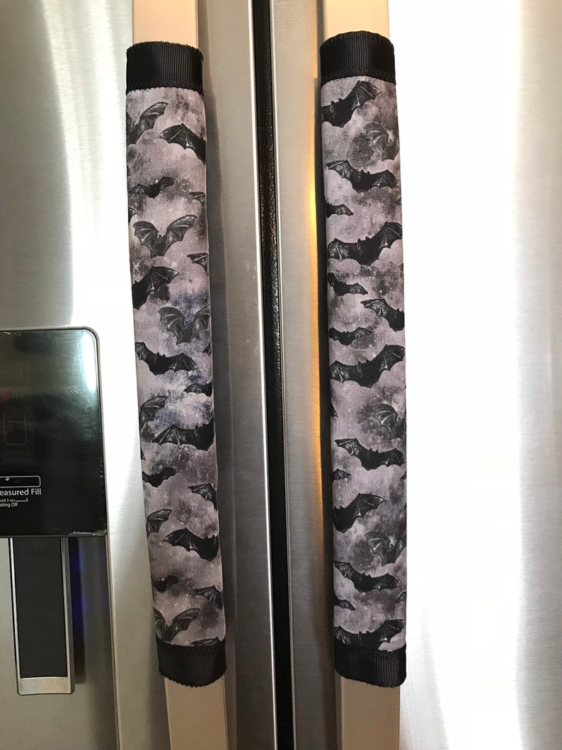 Refrigerator Door Handle Covers Set of Two Halloween Bats - Etsy