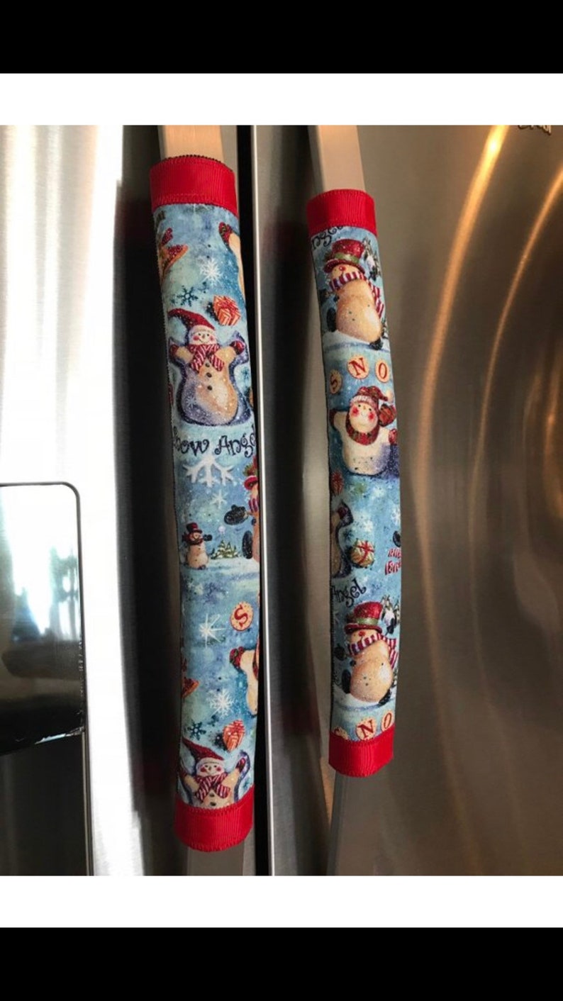 Refrigerator Door Handle Covers Set of Two Christmas Theme - Etsy