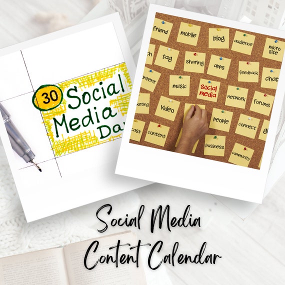 Reusable Social Media Content Calendar February | Etsy
