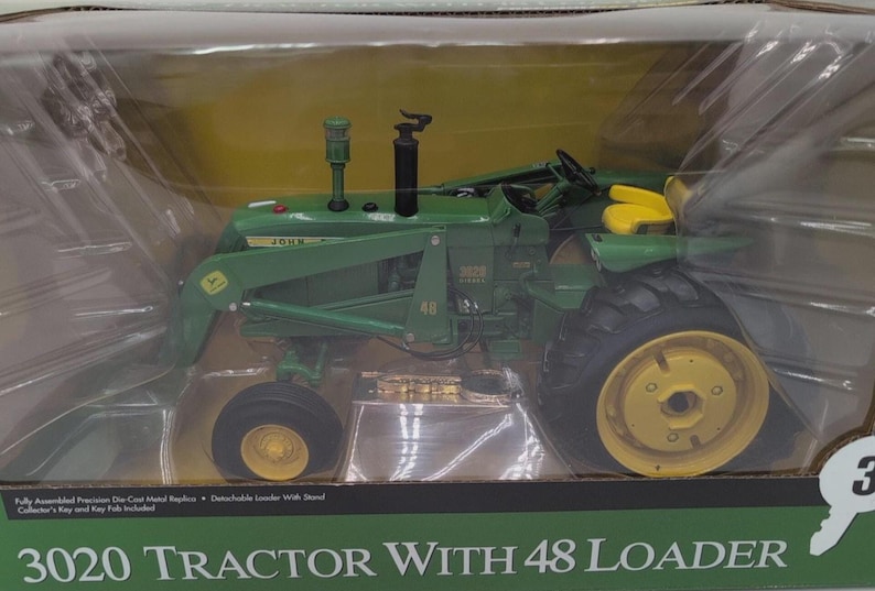 1/16 Ertl Toy John Deere 3020 Tractor With 48 Loader Precision Key ...