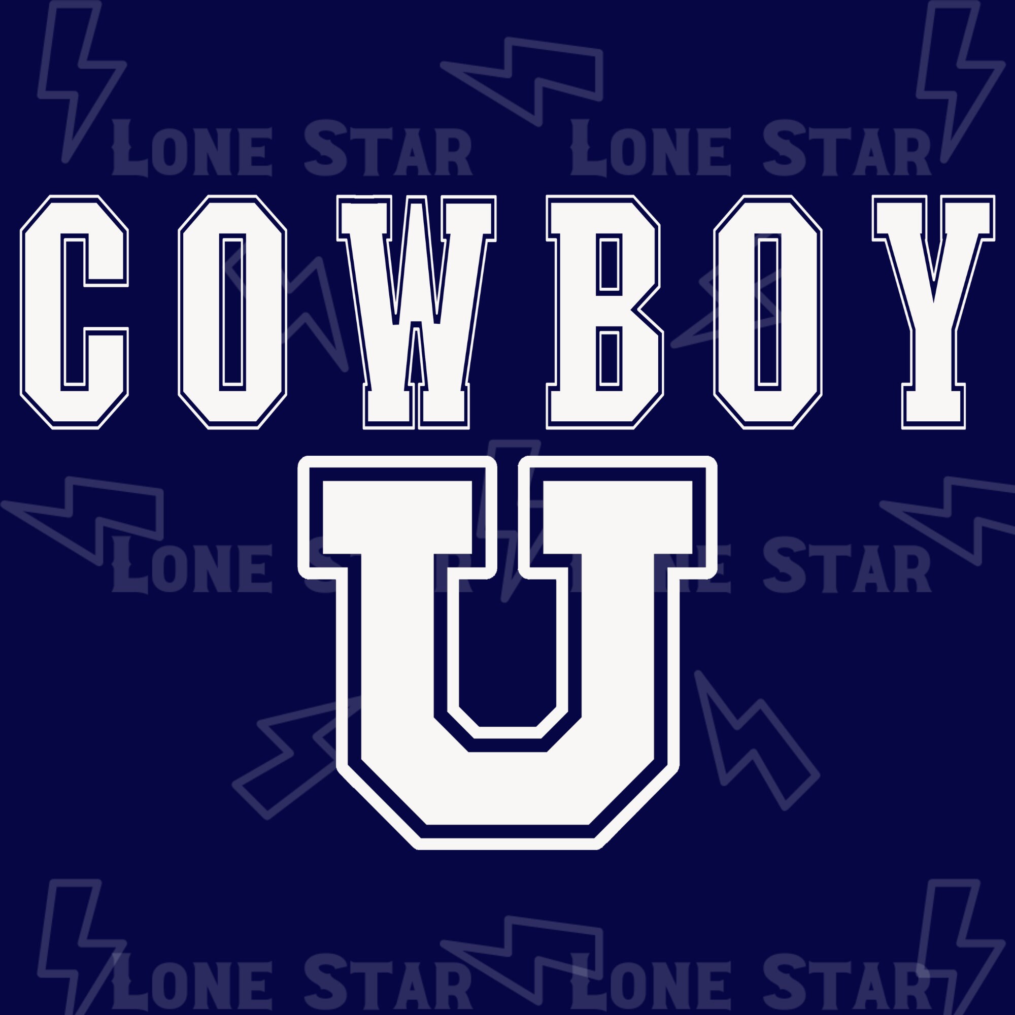 Cowboy U PNG Varsity Png Cowboy Png Collegiate Png Western - Etsy Ireland