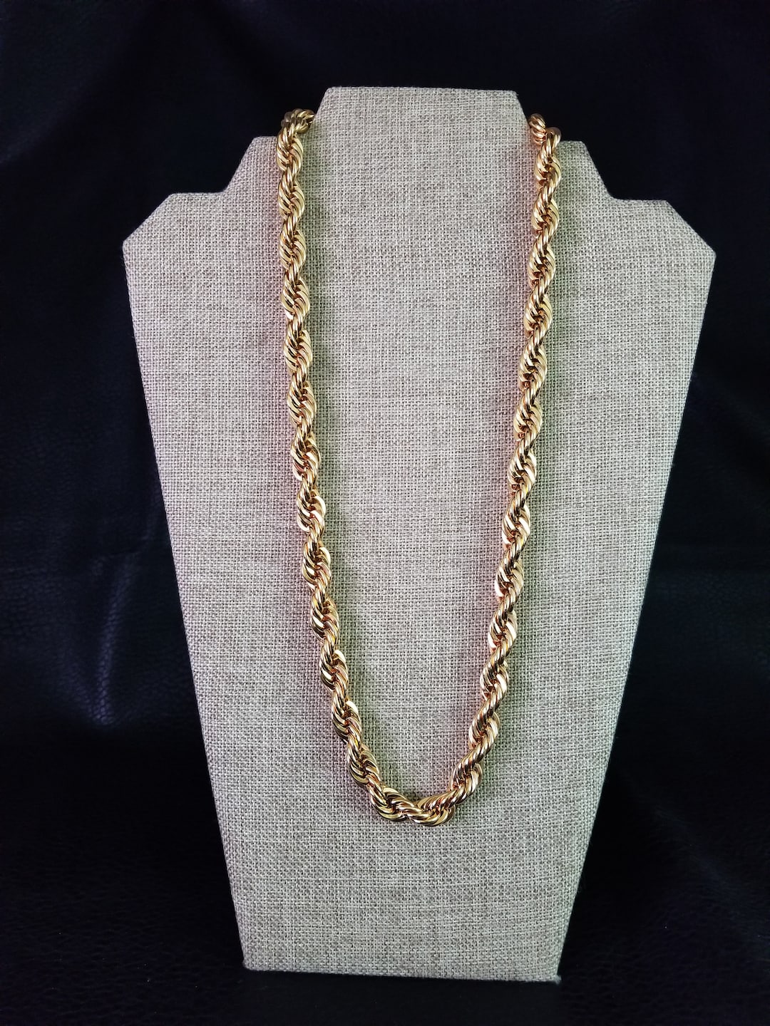 Vintage 1980's Napier Gold Tone Twisted Rope Chain, Pat . 4.774.743 - Etsy