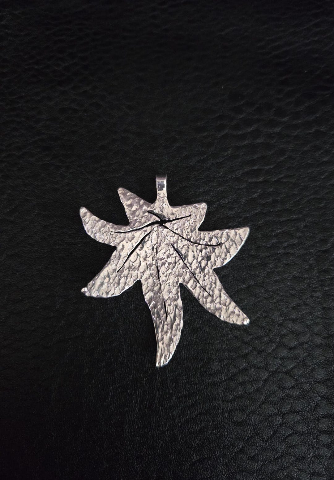 Small, Japanese Maple Leaf, Pendent, Sterling Silver, Artisan Made ...