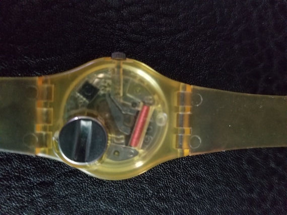 Rare Vintage 1980s clear Swatch watch, Rare Jelly fis… - Gem