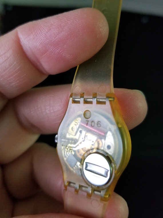 Rare Vintage 1980s clear Swatch watch, Rare Jelly fis… - Gem