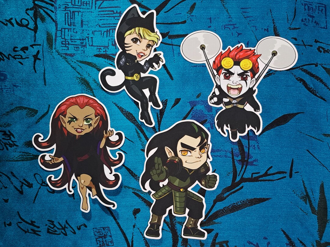 Xiaolin Showdown Chibi Villain Stickers - Etsy