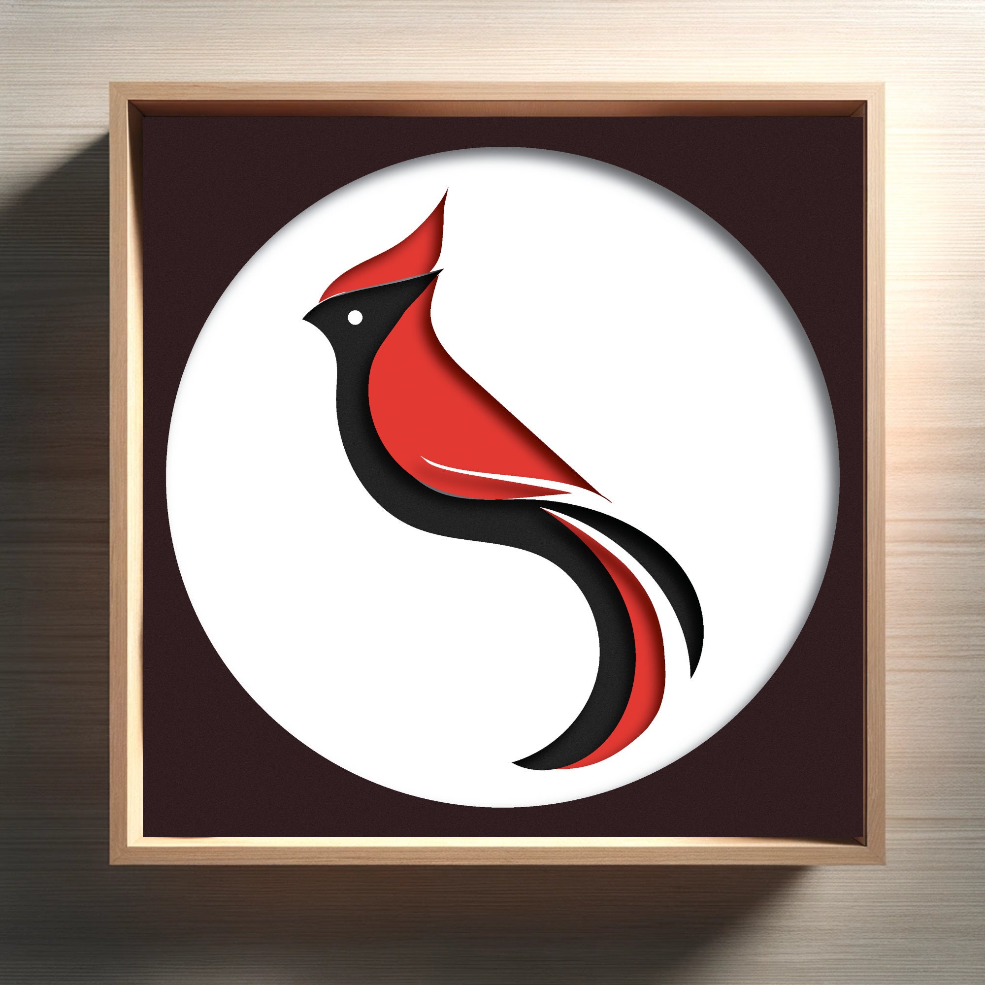 Memorial Cardinals Shadow Box SVG / Memorial Shadow Box/ Memorial 3D ...