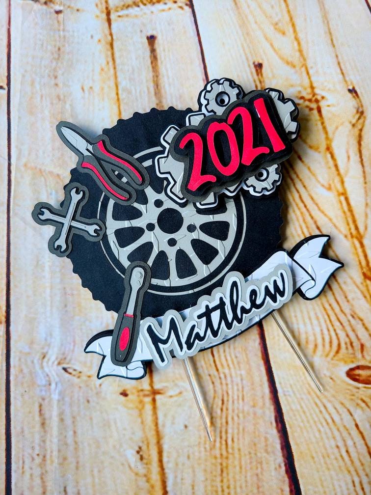 Mechanic Cake Topper - Etsy