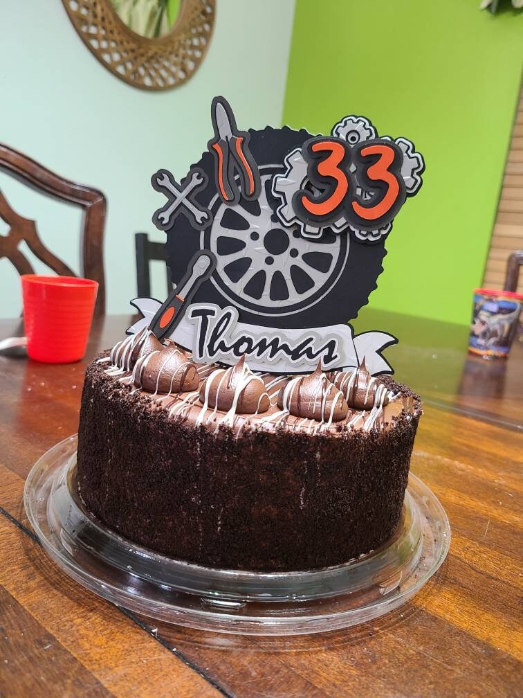 Mechanic Cake Topper - Etsy