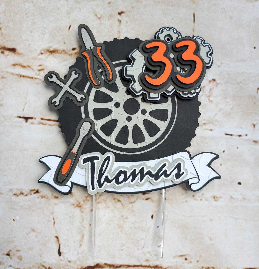 Mechanic Cake Topper - Etsy