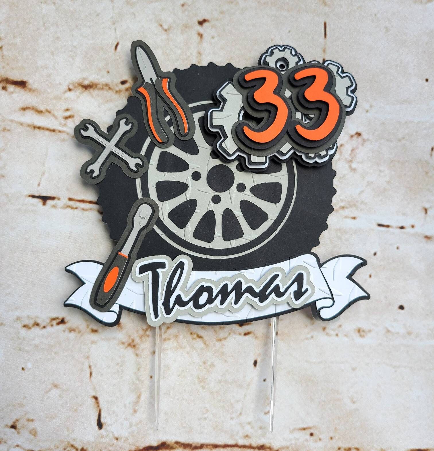 Mechanic Cake Topper - Etsy