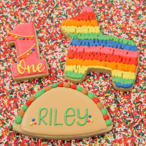 Birthday Fiesta Sugar Cookiesread TURNAROUND - Etsy