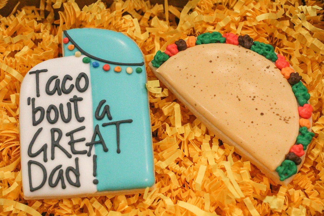 Taco Fathers Day Cookie Sets - Etsy