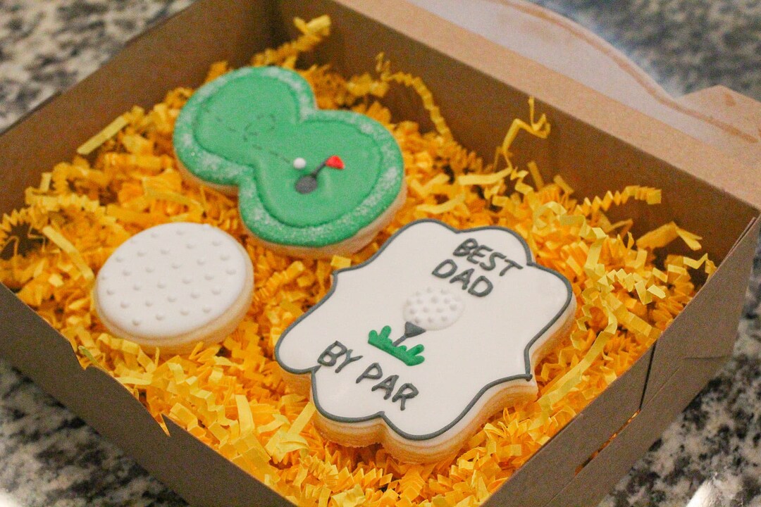Best Dad by Par Golf Fathers Day Cookie Set - Etsy