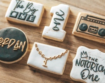 The Notorious One Sugar Cookies | Birthday Cookies | First Birthday ...