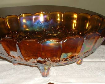 Footed glass bowl | Etsy