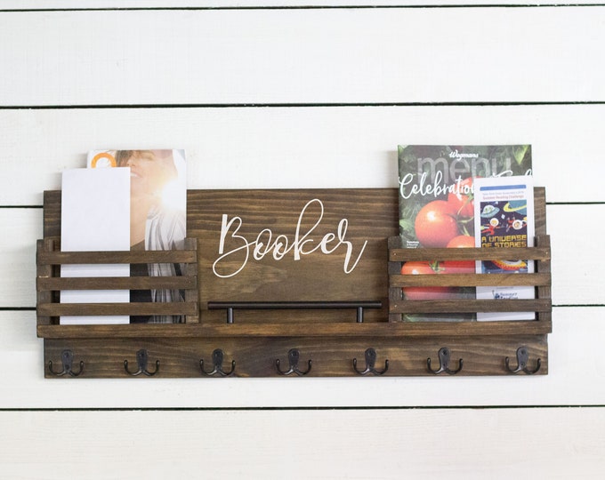 Wall Mounted Wide Mail Holder With Two Mail Slots - Etsy
