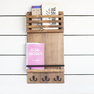 Personalized Tall Mail and Key Holder, Home Entryway Organization - Etsy