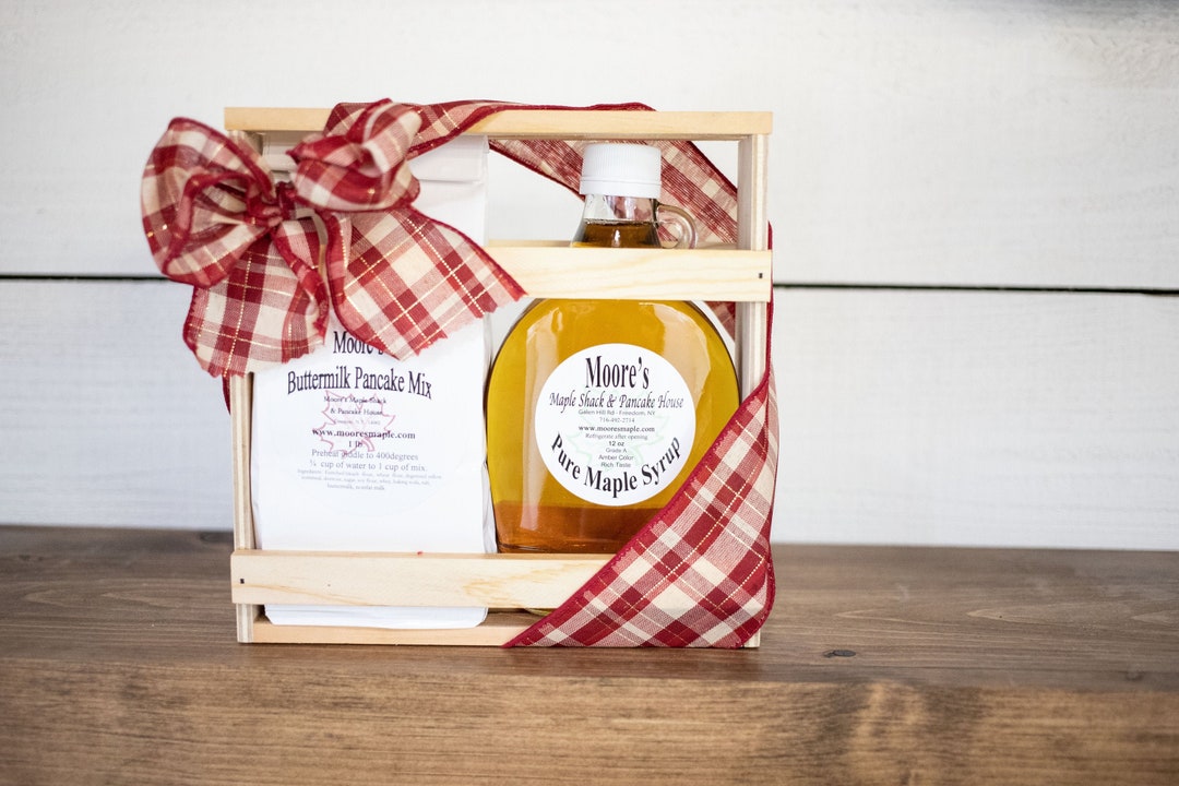 Maple Syrup Gift Box, Pure New York Maple Syrup Care Package, Breakfast ...