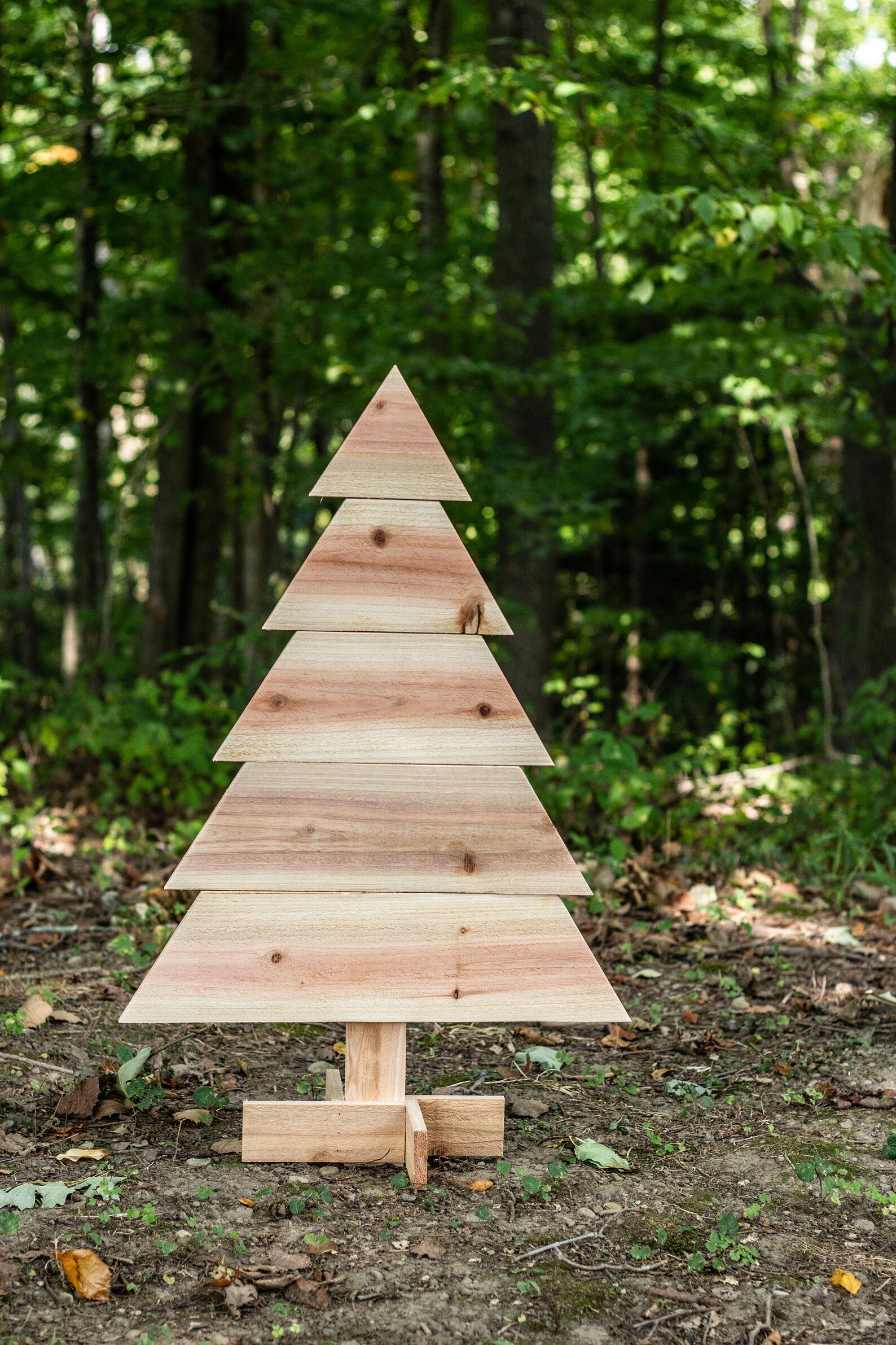 Cedar Wood Christmas Tree: Holiday Porch Decor, Indoor Outdoor - Etsy