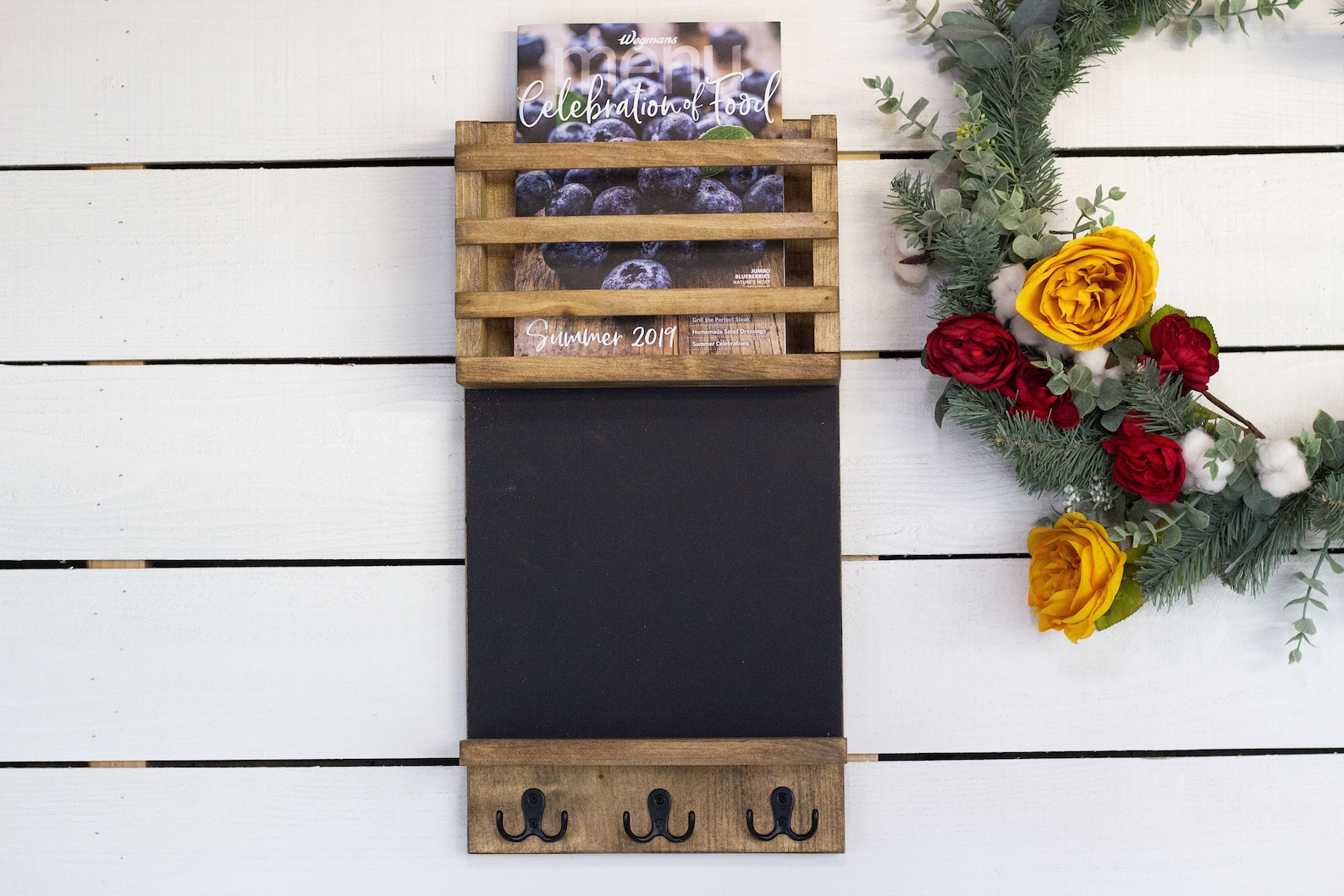 Personalized Tall Mail and Key Holder Home Entryway - Etsy