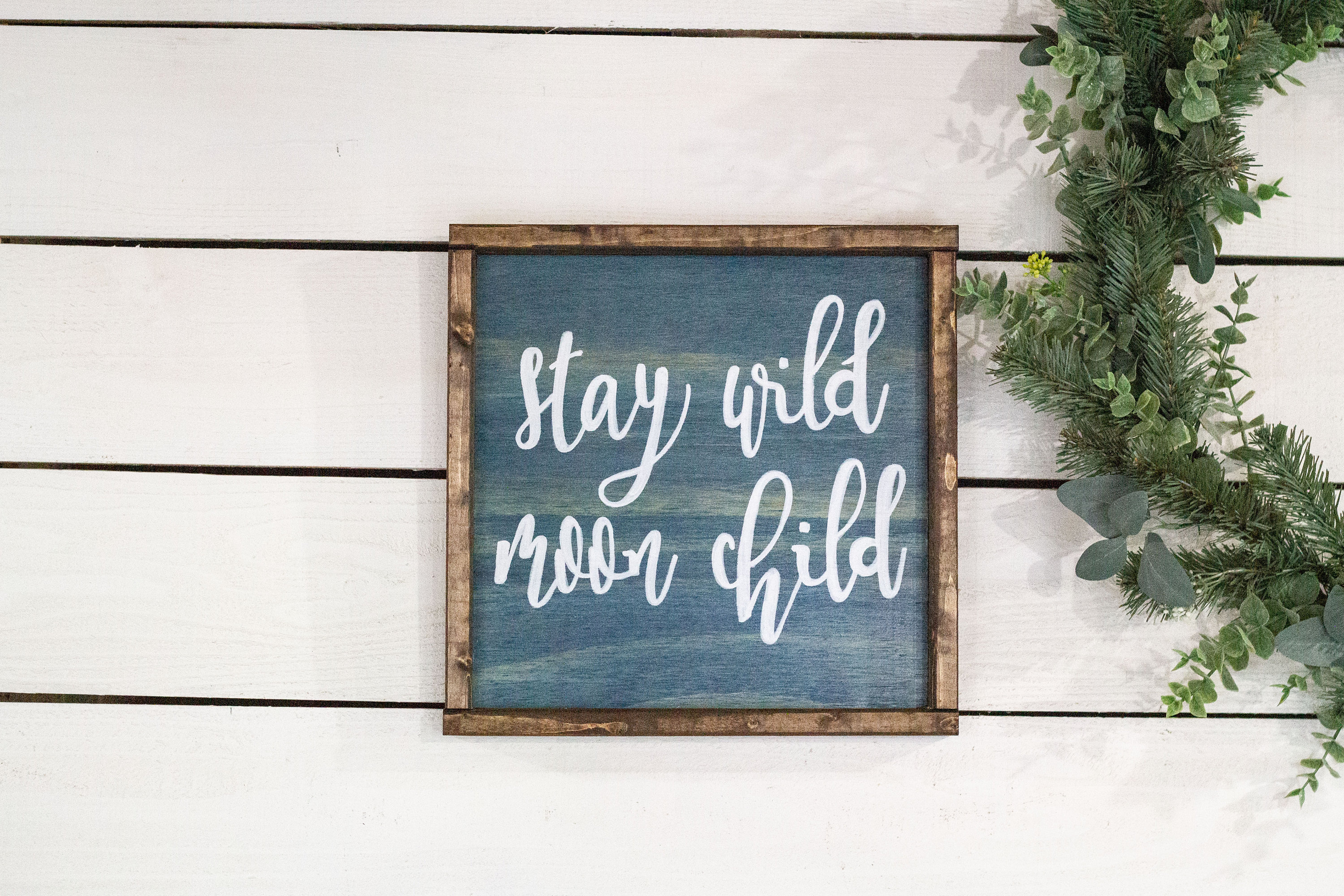 Stay Wild Moon Child Wood Sign Nursery Decor Nursery Wall Art | Etsy