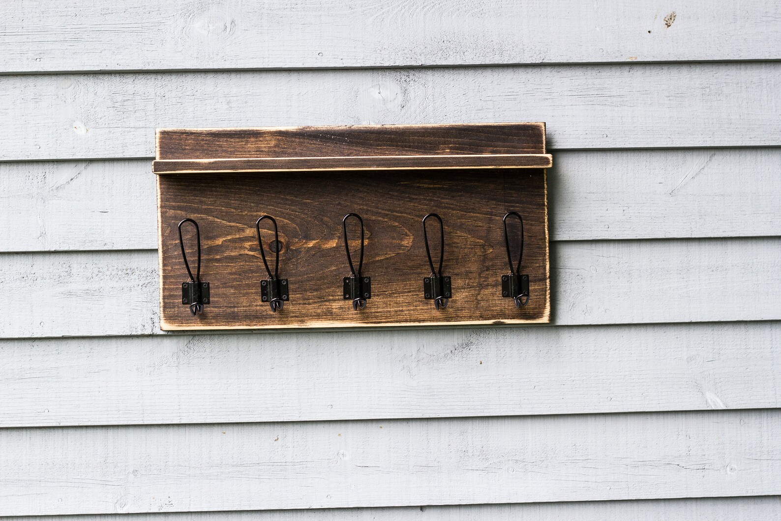 Rustic Wall Mounted Entryway Coat Rack With Farmhouse Style - Etsy