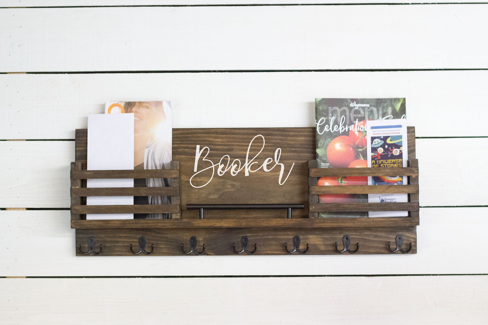 Wall Mounted Wide Mail Holder With Two Mail Slots - Etsy