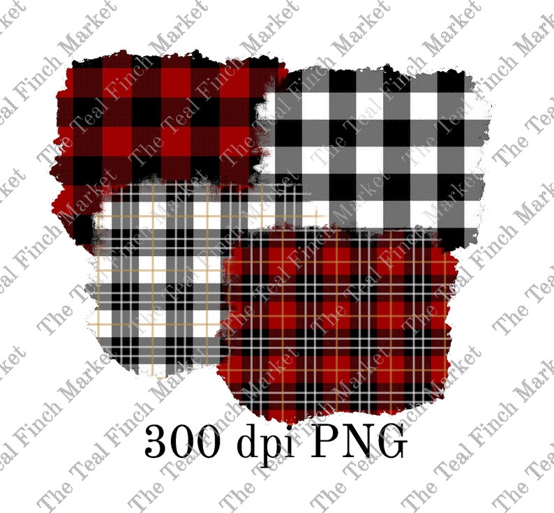Buffalo Plaid Background Design Elements, Sublimation Designs, Clip Art ...