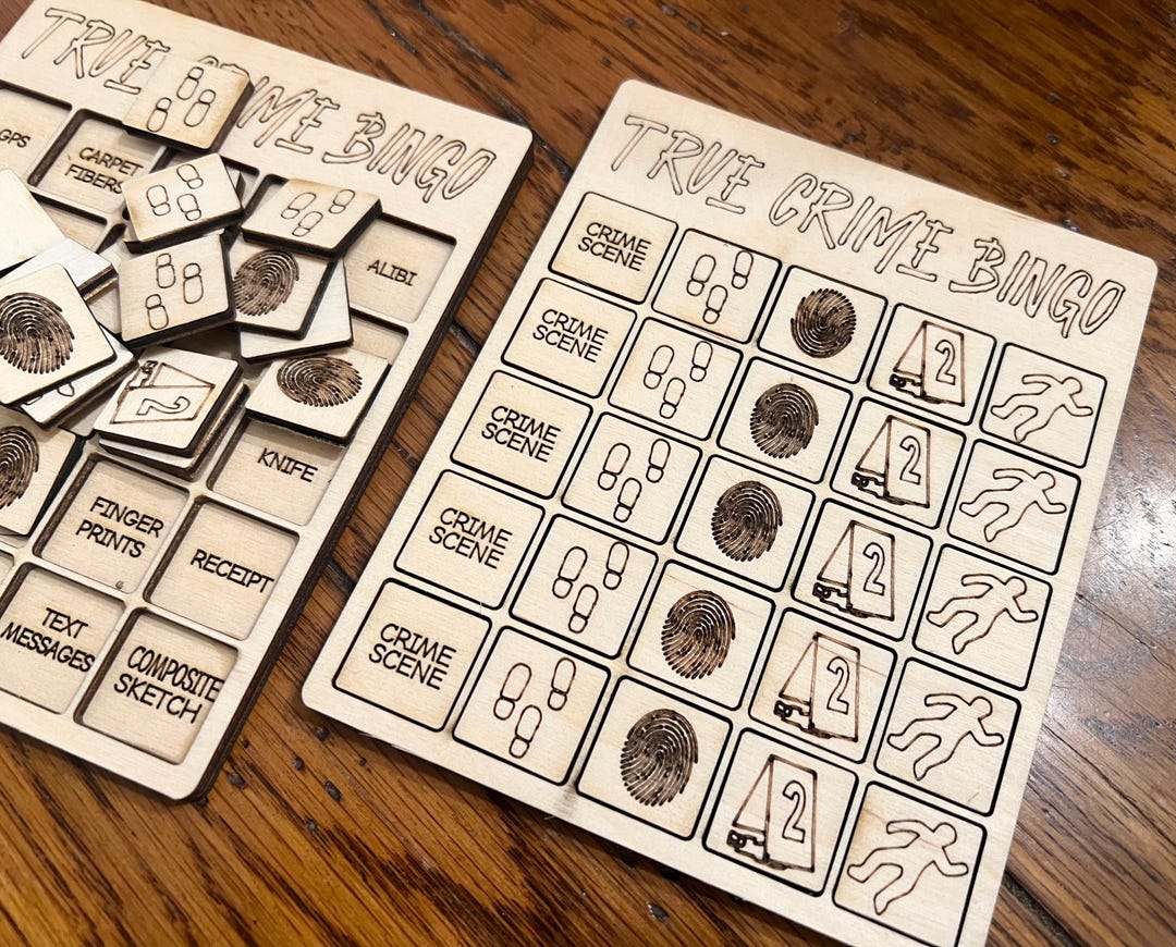 True Crime Bingo - Etsy
