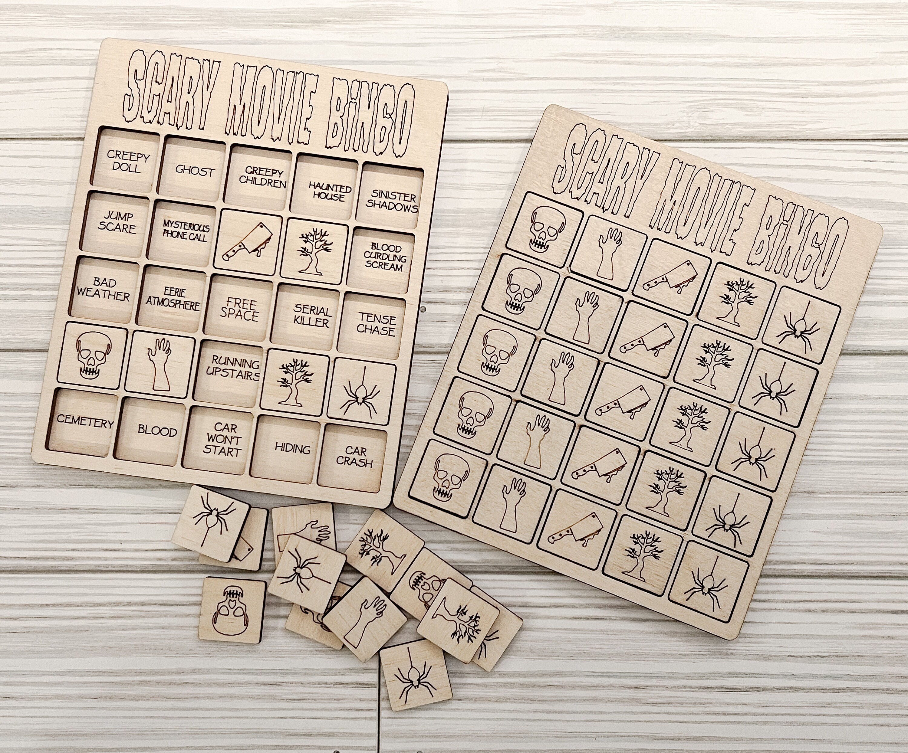 Scary Movie Bingo - Horror - Halloween - Etsy