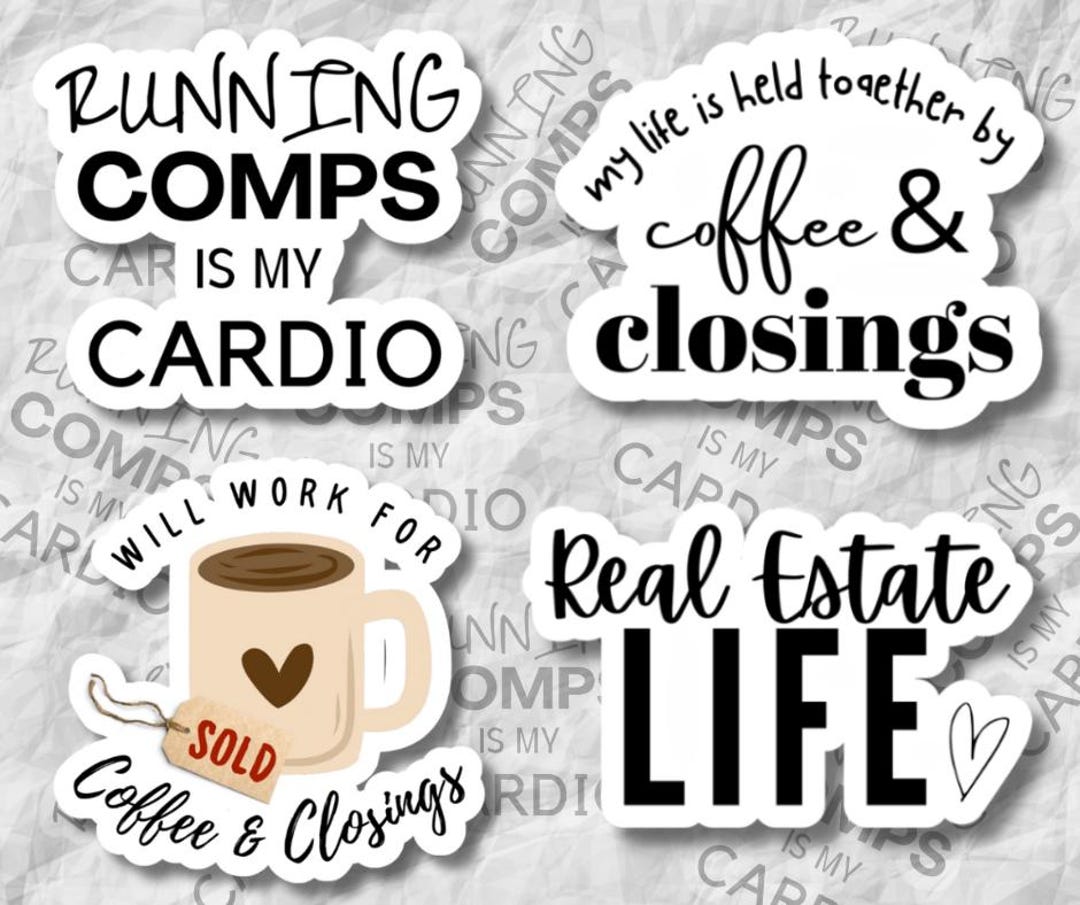 Realtor / Real Estate Agent Stickers. Realtorlife Real Estate Life - Etsy