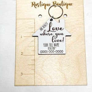 Realtor/real Estate Agent Personalized Keychain Closing Gift - Etsy