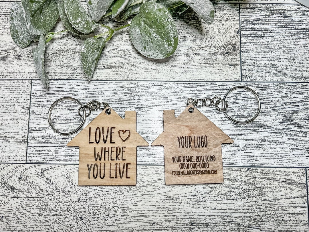 Realtor/real Estate Agent - Personalized Keychain - Closing Gift Love ...