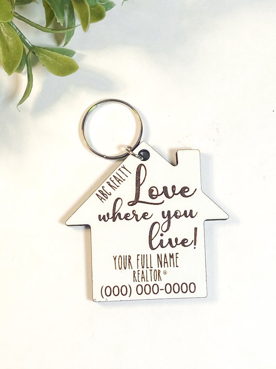 Realtor/real Estate Agent Personalized Keychain Closing | Etsy