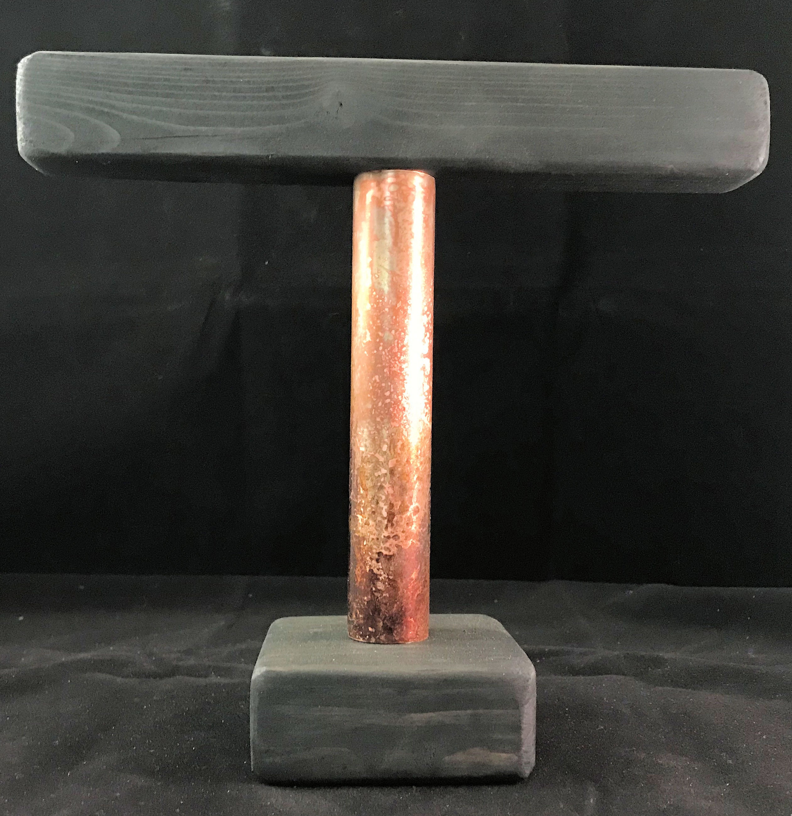 Bracelet Display Trio With Distressed Copper Riser Earring | Etsy