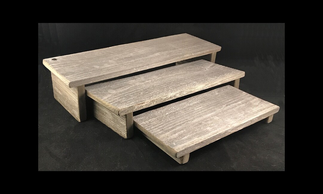 Nesting Risers in Weathered, Raw, or Torched Cedar Wood - Jewelry ...