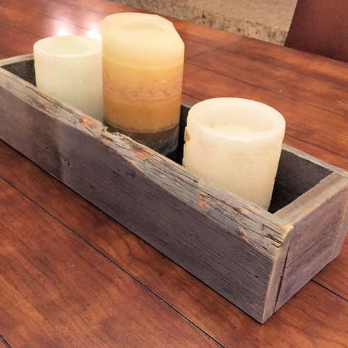 Planters Box Rustic Reclaimed Weathered Wood Garden Box - Etsy