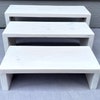 Tall Nesting Display Risers in Raw or White Washed Pine Wood - Jewelry ...
