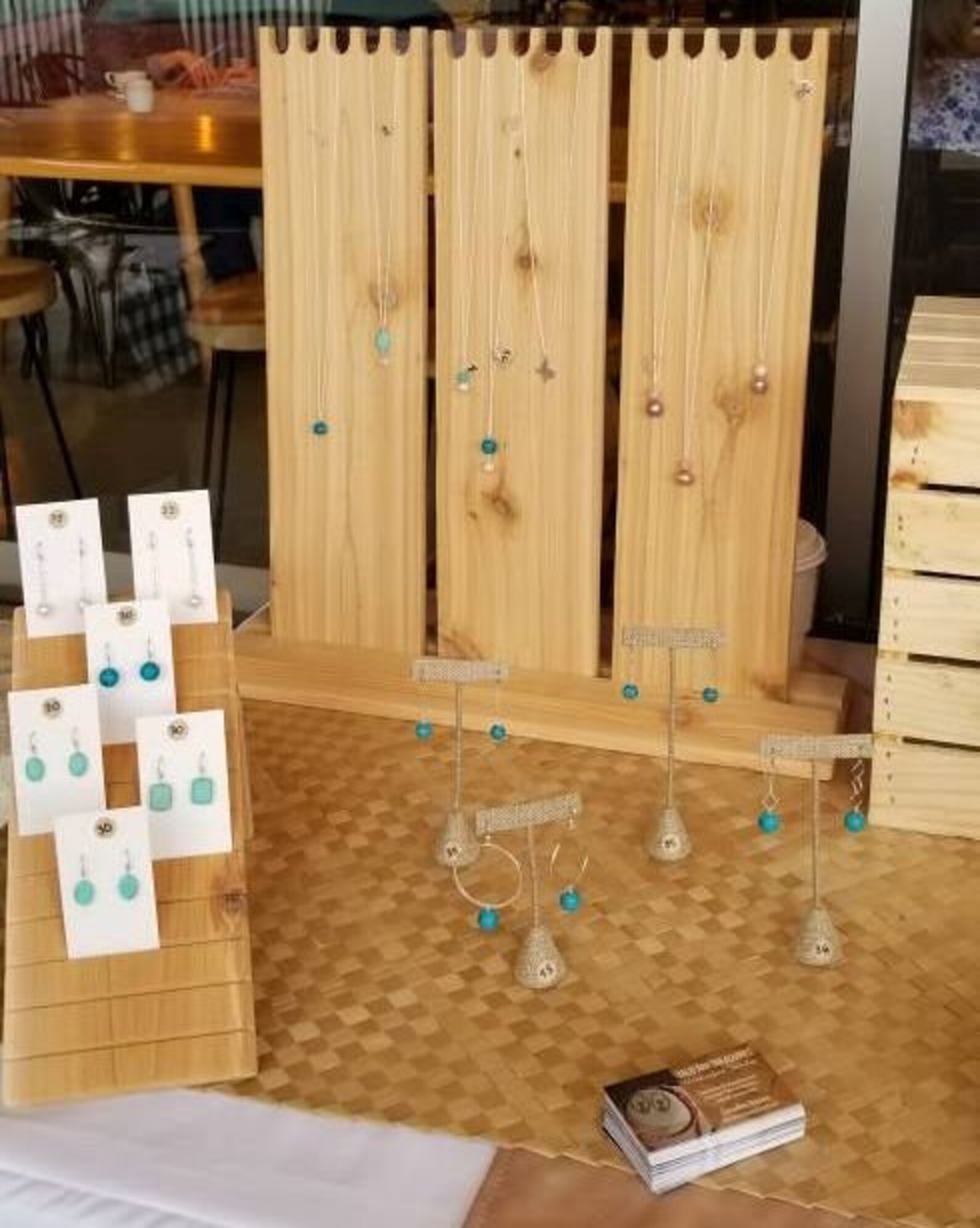 Multi-necklace Display in Raw Cedar With 3 Easels | Etsy