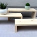 Tall Nesting Display Risers in Raw or White Washed Pine Wood - Jewelry ...