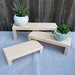 Wood Nesting Display Risers - 3.5in Deep - Jewelry Risers - Display ...