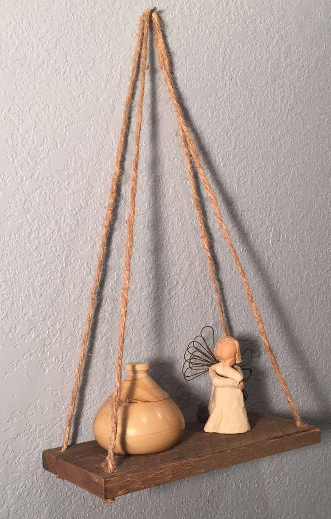 Swing Shelf in Weathered Wood Rustic Reclaimed Weathered | Etsy